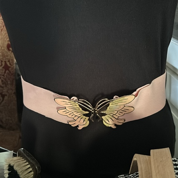Vintage | Accessories | Vintage Enamel Butterfly Stretch Belt | Poshmark